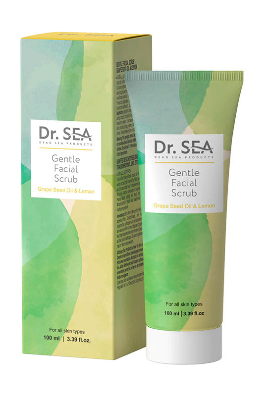 DR. SEA - Gentle Facial Scrub - Grape Seed Oil & Lemon – Dead Sea ...
